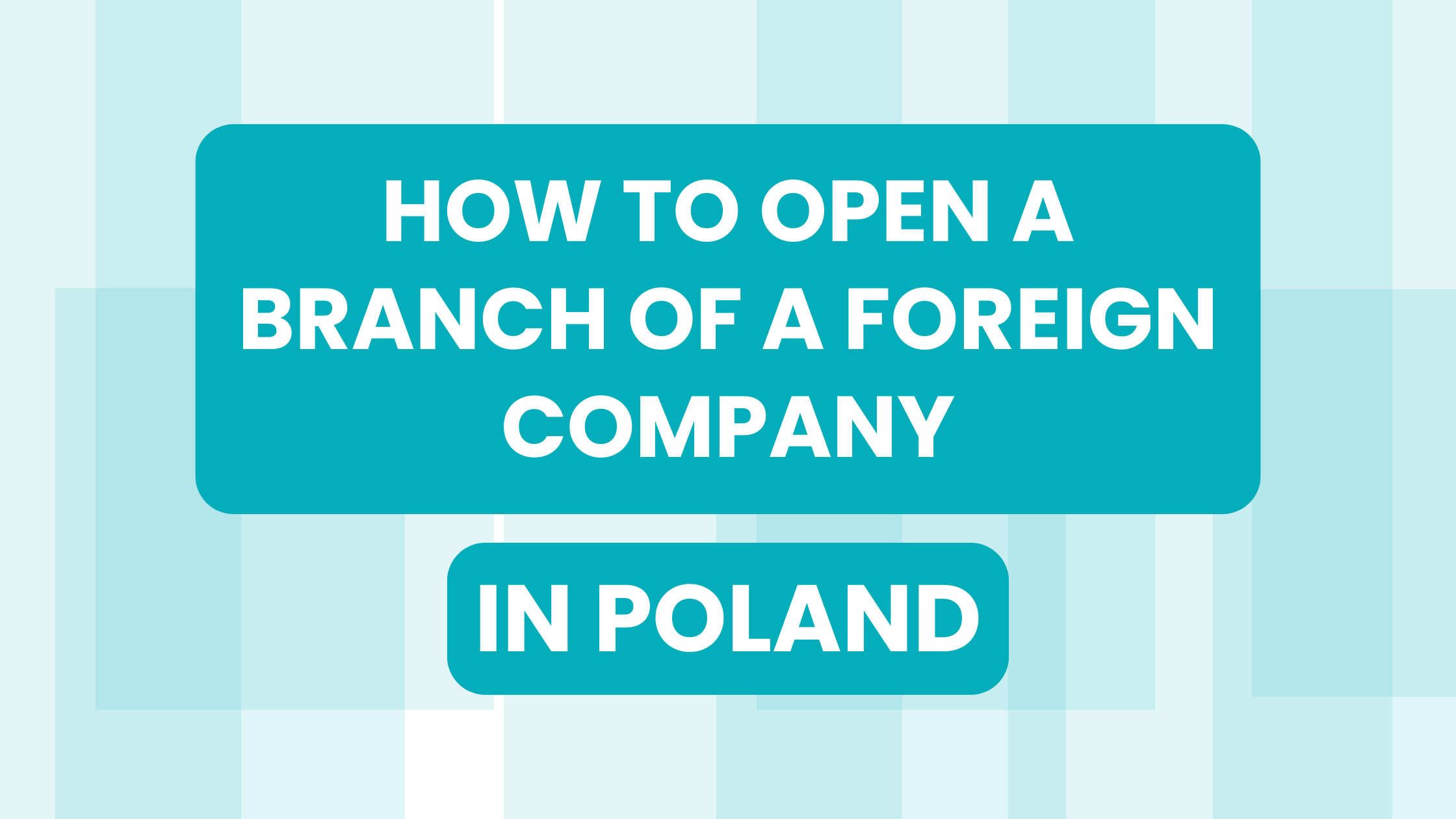 BRANCH OF A FOREIGN COMPANY - HOW TO OPEN IT?